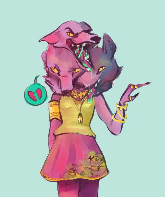 Monster Girl Cerberus Art Print By Alizabug Society6