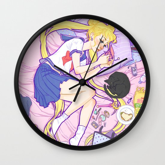 Sailor Moon Bedroom Wall Clock By Thealcolyte Society